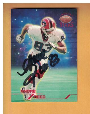 Andre Reed AUTOGRAPHED 1998 TOPPS STARS FOOTBALL CARD SIGNED BUFFALO ...