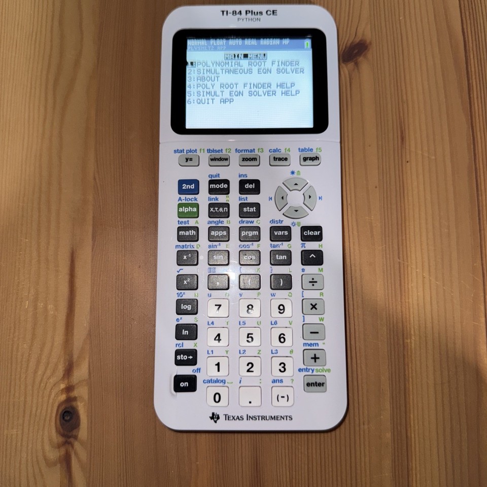 Texas Instruments TI-84 Plus CE Python Graphing Calculator White No ...