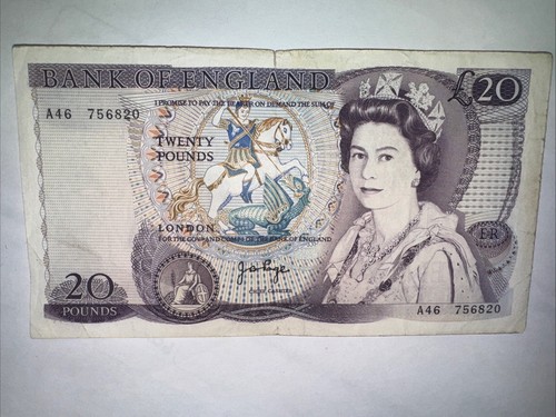 Bank of England Old £20 Twenty Pound Note William Shakespeare A46 ...