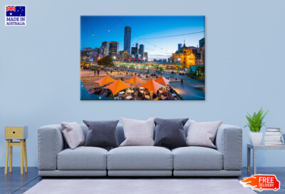 Melbourne city skyline View Wall Canvas Home Decor Australian Made ...