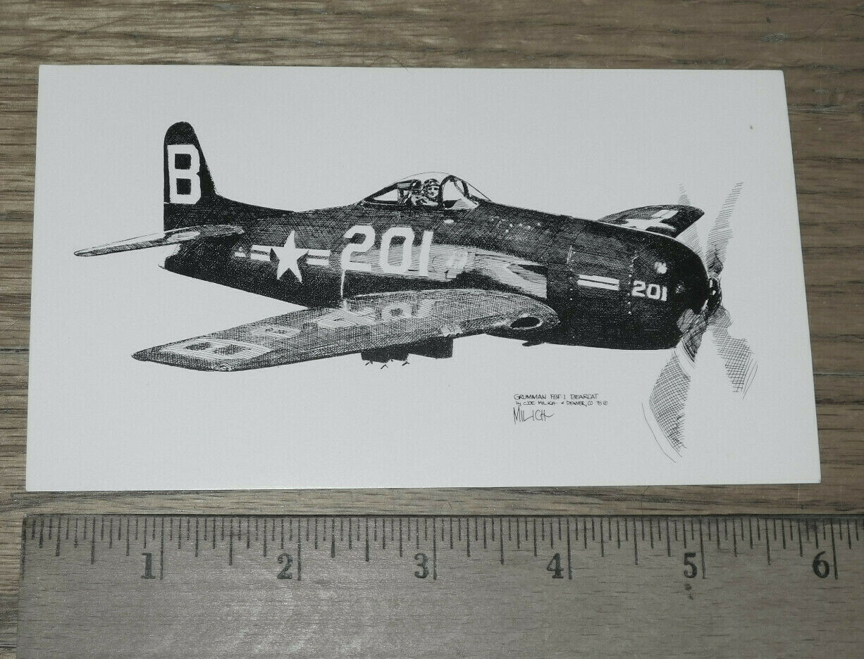 F8F Bearcat Warbird Collection Joe Milich Postcard | eBay