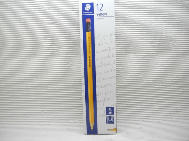 Staedtler Yellow Pencil HB 134 With Eraser Head 12 Pcs 1dozen for sale ...