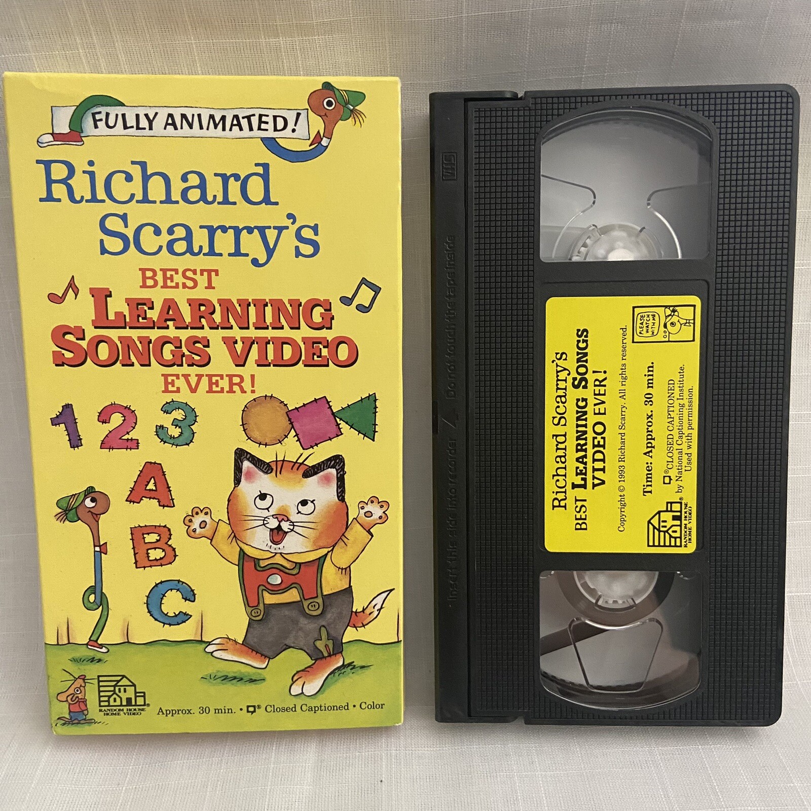 Richard Scarry's Best Learning Songs Video Ever Tony Eastman for sale ...