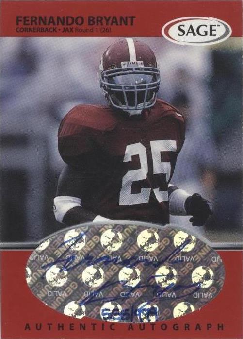 1999 SAGE - Autographs Fernando Bryant #A7 Red /999 (AU, RC) for sale ...