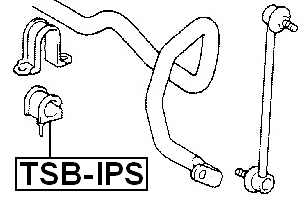 Front Stabilizer Bushing D24 Febest TSB-IPS Oem 48815-44040 | eBay