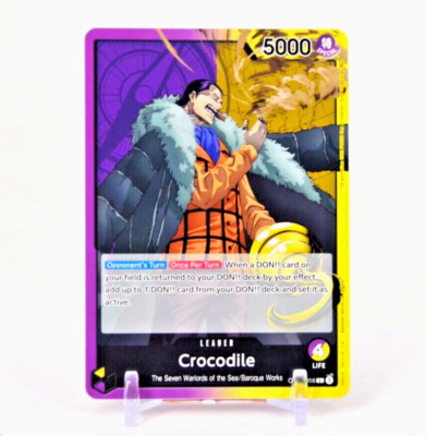 OP04-058 Crocodile - Leader Card - Kingdoms of Intrigue One Piece CCG ...