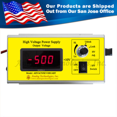 AHVACN5KV100UABT High Voltage AC-DC Power Supply Negative 5KV 0.1mA ...
