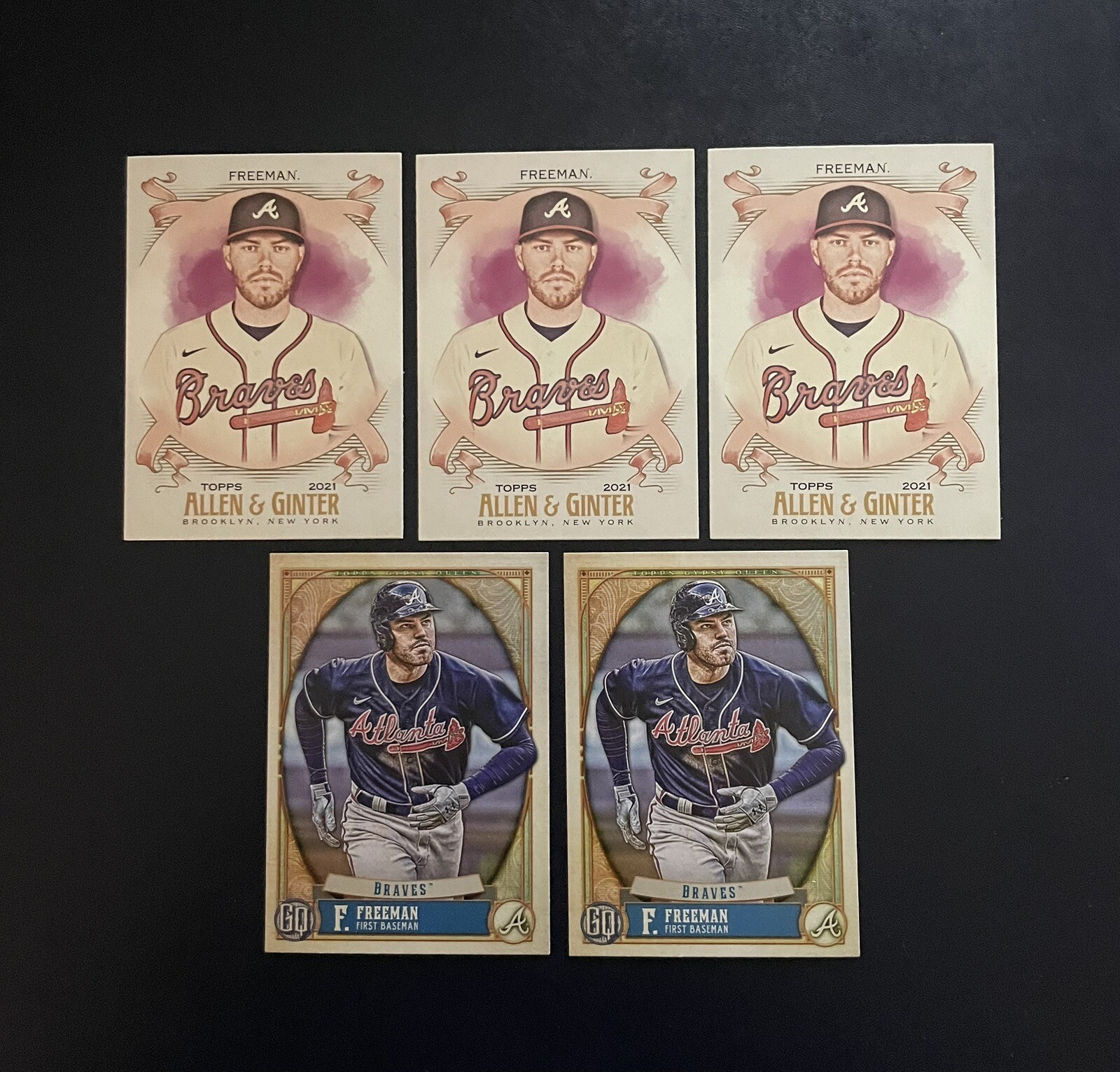2021 Allen & Ginter And Gypsy Queen Freddie Freeman (5x) Card Lot ...
