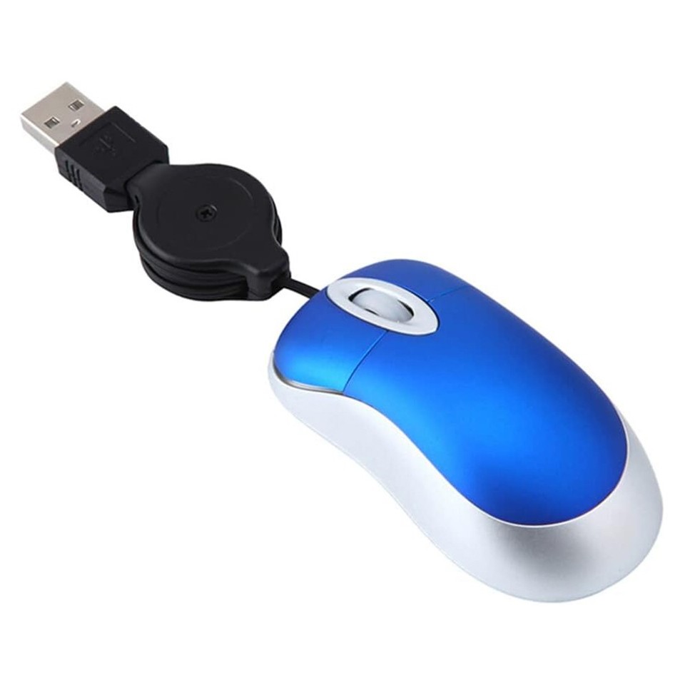 3PCS Wired Mouse Retractable Mouse Corded Mouse Mouse USB Optical ...