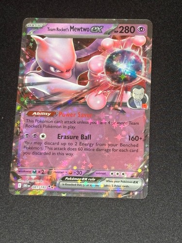Team Rocket's Mewtwo ex - Holo - SV10: Destined Rivals - 081/182 - NM ...