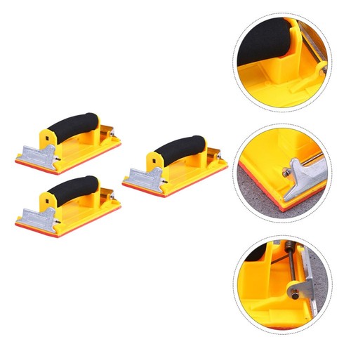 3 Pcs Hand Sander Sanding Tool Sandpaper Holder Block Small Grip | eBay