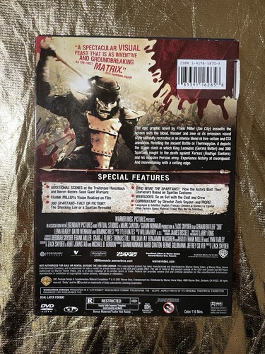 300 (DVD, 2007, 2-Disc Set, Special Edition) | eBay