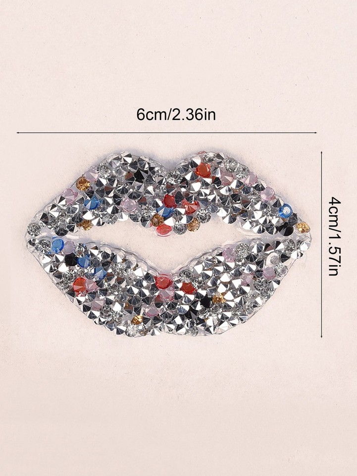 1pc Lip Design Iron-on Patch Crystal Rhinestone Lip Patch Sticker For Clothing | eBay
