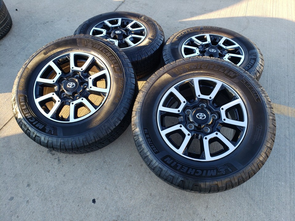 18" Toyota Tundra Sequoia TRD PRO black OEM wheels rims 5x150 tires ...