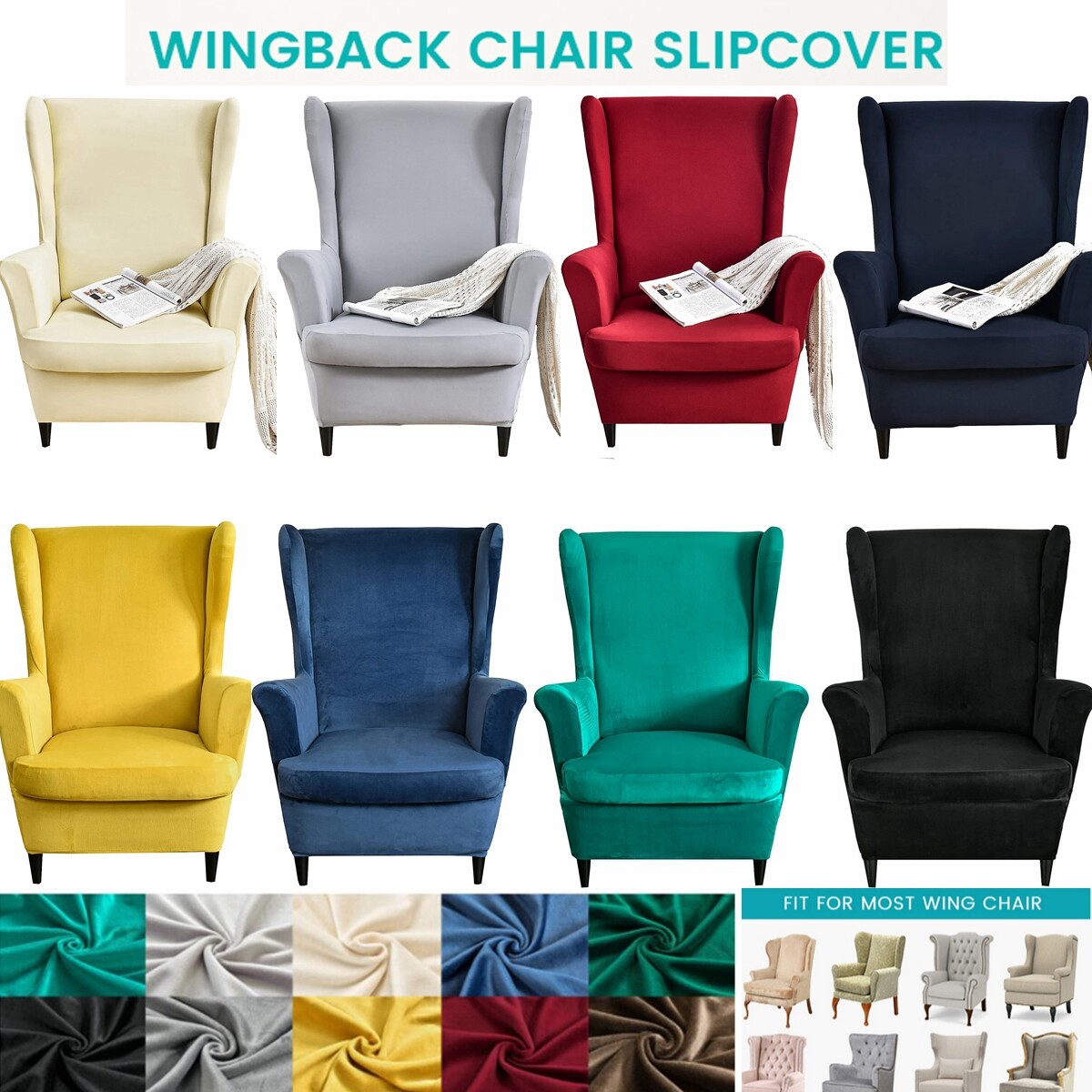 Wingback Recliner Slipcovers Wholesale Stretch Wing Chair Slipcover