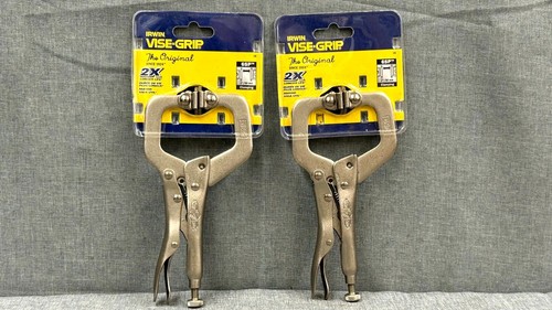 Lot of 2 Irwin Vise-Grip 6SP The Original Locking C-Clamps with Swivel ...