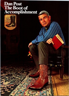 Dan Post Cowboy Boots Print Ad Ephemera Wall Decor | eBay
