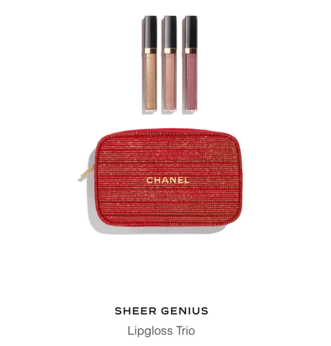Brand NEW Chanel Holiday Sheer Genius Lipgloss set of 3 With Tweed ...