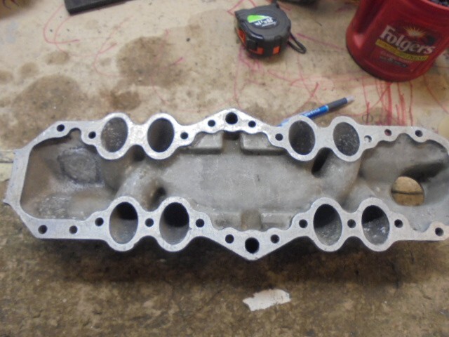 Ford Flat Head Aluminum OFFENHAUSER 3 carb Intake | eBay