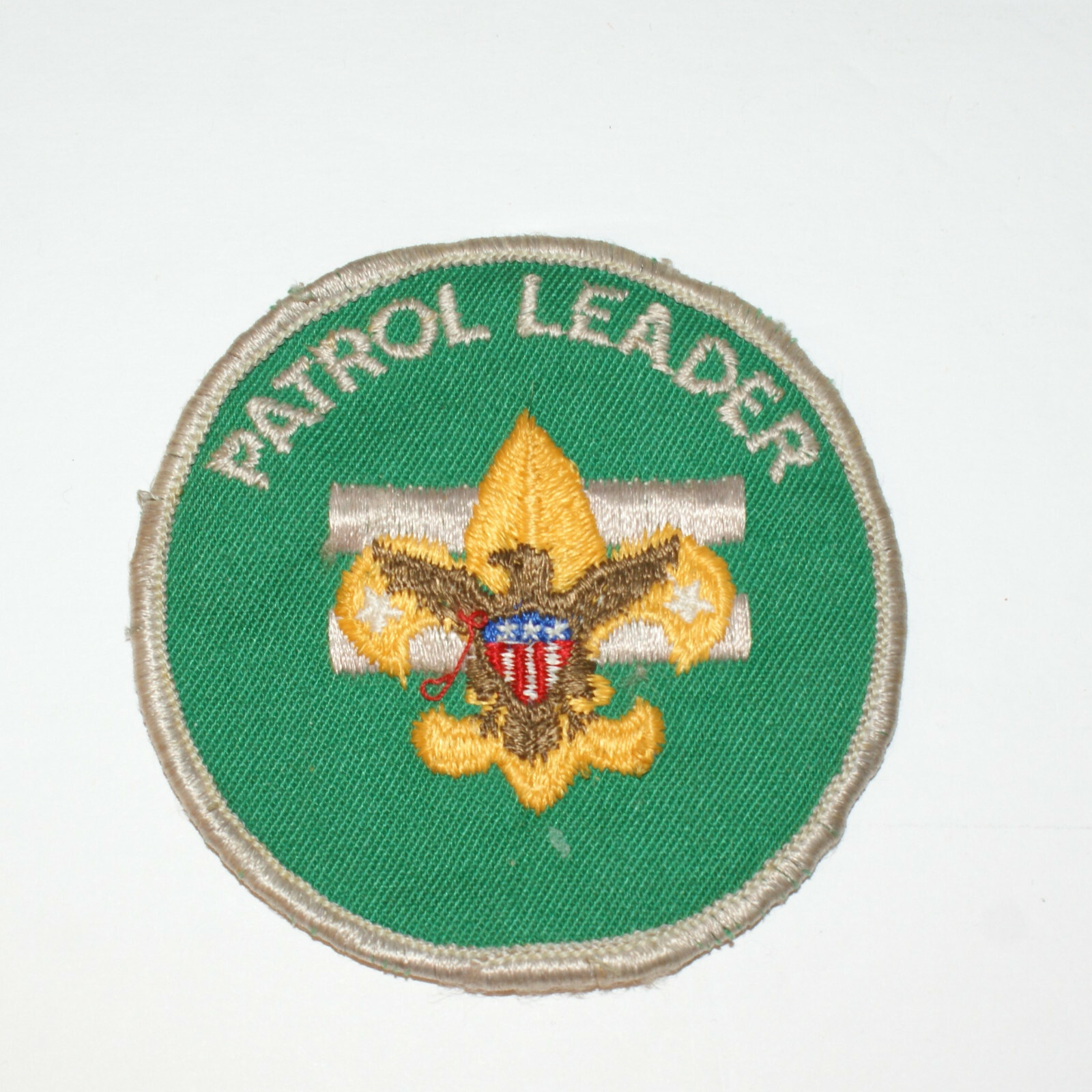 Patrol Leader Patch 1970s Green Background 3" Round Vintage Boy Scout ...