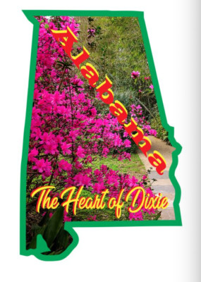 7" alabama the heart of dixie bumper sticker decal usa made | eBay