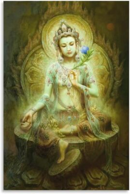 Guan Yin,Kwan Yin,Quan Yin Poster,Chinese God Poster Canvas Painting ...