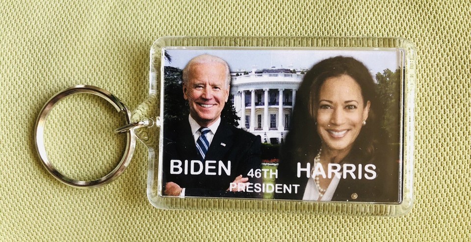 Key Chain Souvenir America 46th President Joe Biden Double side Images ...
