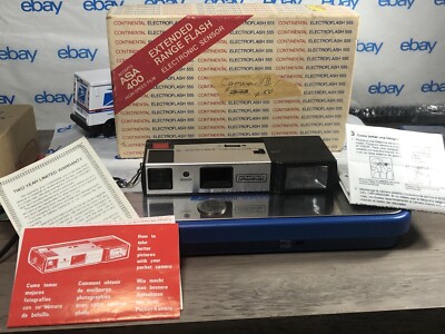 VINTAGE CONTINENTAL ELECTROFLASH 555-S CAMERA WITH ORIGINAL BOX ...