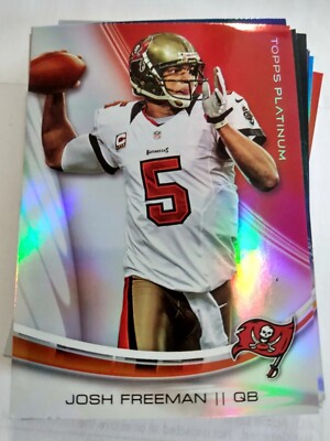 Josh Freeman 2013 Topps Platinum #75 Tampa Bay Buccaneers Soft & Hard ...