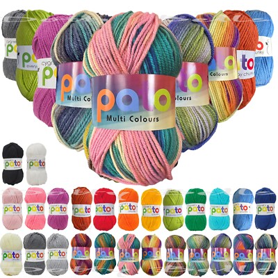 Cygnet Yarn PATO Chunky 100% Acrylic Wool Knitting Crochet 100g Ball ...