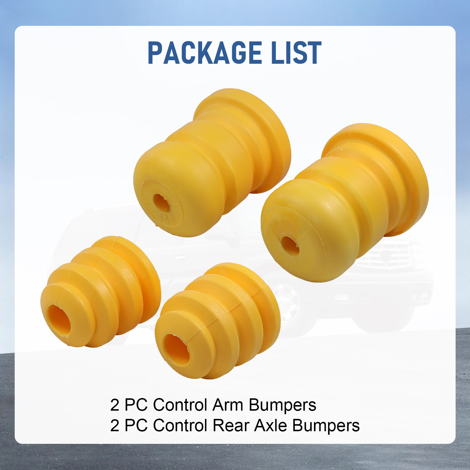 4x Position Control Arm Bump Stop Front & Rear Fit For GMC Cadillac ...