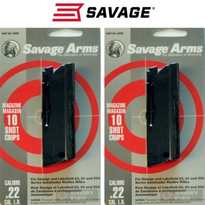 TWO SAVAGE Stevens Lakefield 62 64 954 22LR 10-Round Magazines 30005 ...