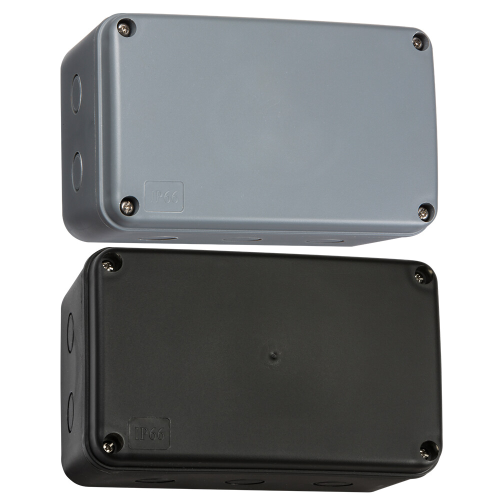Knightsbridge IP66 Weatherproof Junction Box Enclosure – Grey/Black, S ...