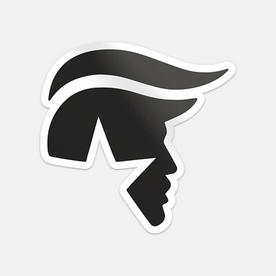 Trump Face Hair Black Logo Presidential Election Vinyl Sticker Decal | eBay