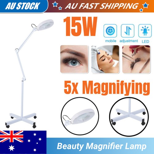 Magnifier 5X Reading Desk Stand Lamp Magnifying Glass with LED Light ...