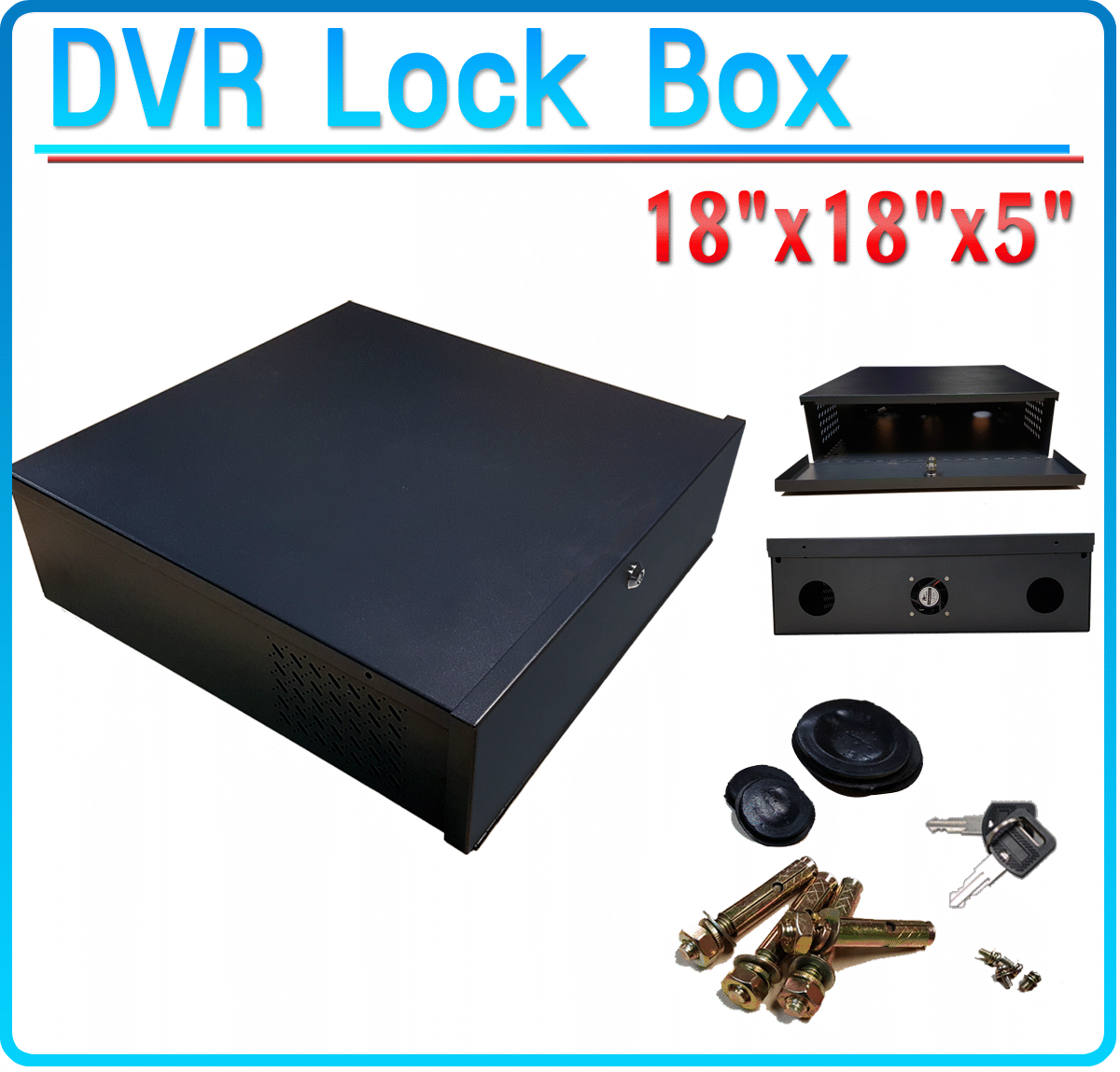 LexaCCTV Lock Box DVR Box 18x18x5 Metal Vandal Proof Key Lock | eBay