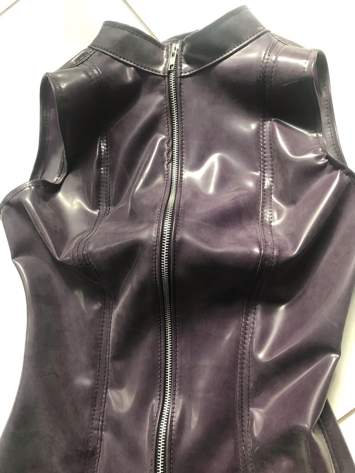 THE FEDERATION RUBBER SUSPENDER ZIP DRESS ALL SIZES MADE | eBay UK