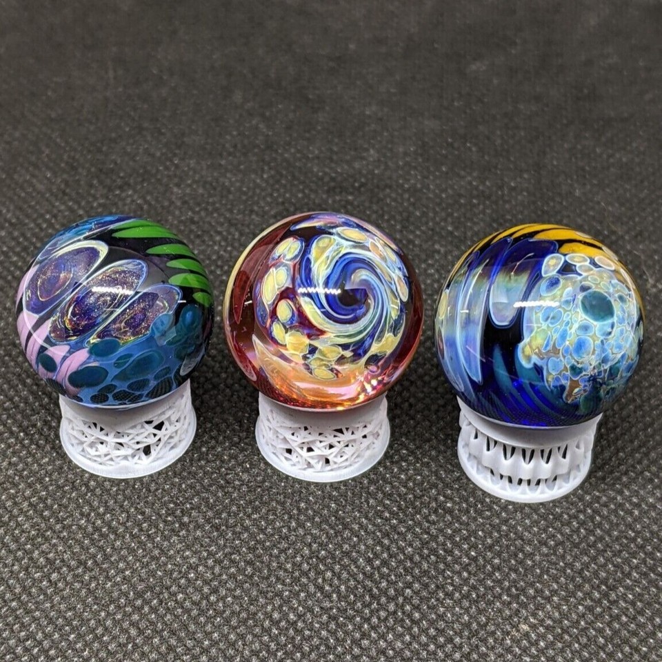 1" Beck Glass Mystery Marbles, Lampwork Marbles, Surprise, Random ...