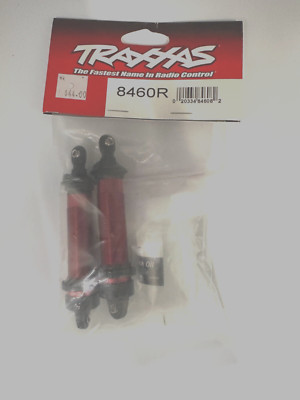 TRA8460R Shocks Rear, GTR, 139mm, alum red-anodized fully assembled w/o ...