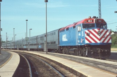 METRA 182 COMMUTER TRAIN #1315 --- Original Slide T12-5 | eBay