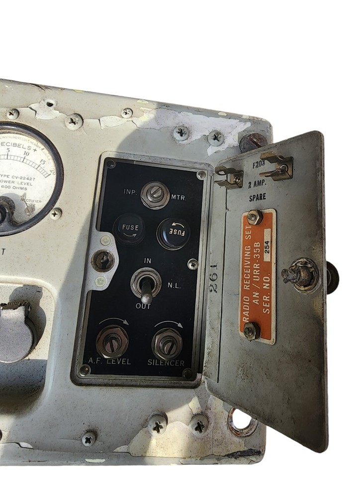 U.S. NAVY AN/URR-35B RADIO RECEIVING SET EQUIPMENT 1950'S R-482 USN HAM ...