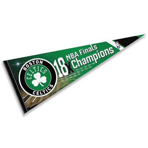 Boston Celtics 18x 18 Time NBA Champions Full Size Pennant Flag Banner ...