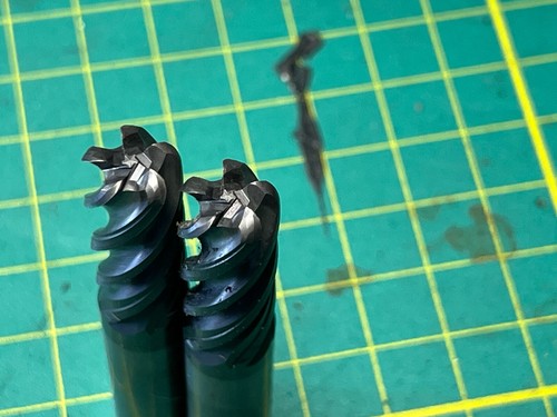 (2) KENNAMETAL 1/2 INCH 5 FLUTE RADIUS ENDMILL CARBIDE USED | eBay