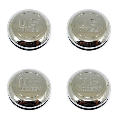 4 US Mags Chrome Center Caps for 5L U130 Bullet U131 Bullet U109 Bandit ...
