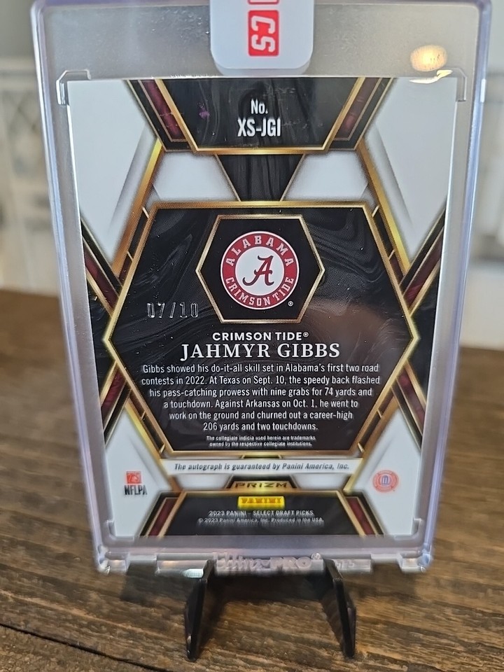 Jahmy Gibbs Select X-Factor Gold /10 Auto! Alabama Crimson Tide! | eBay