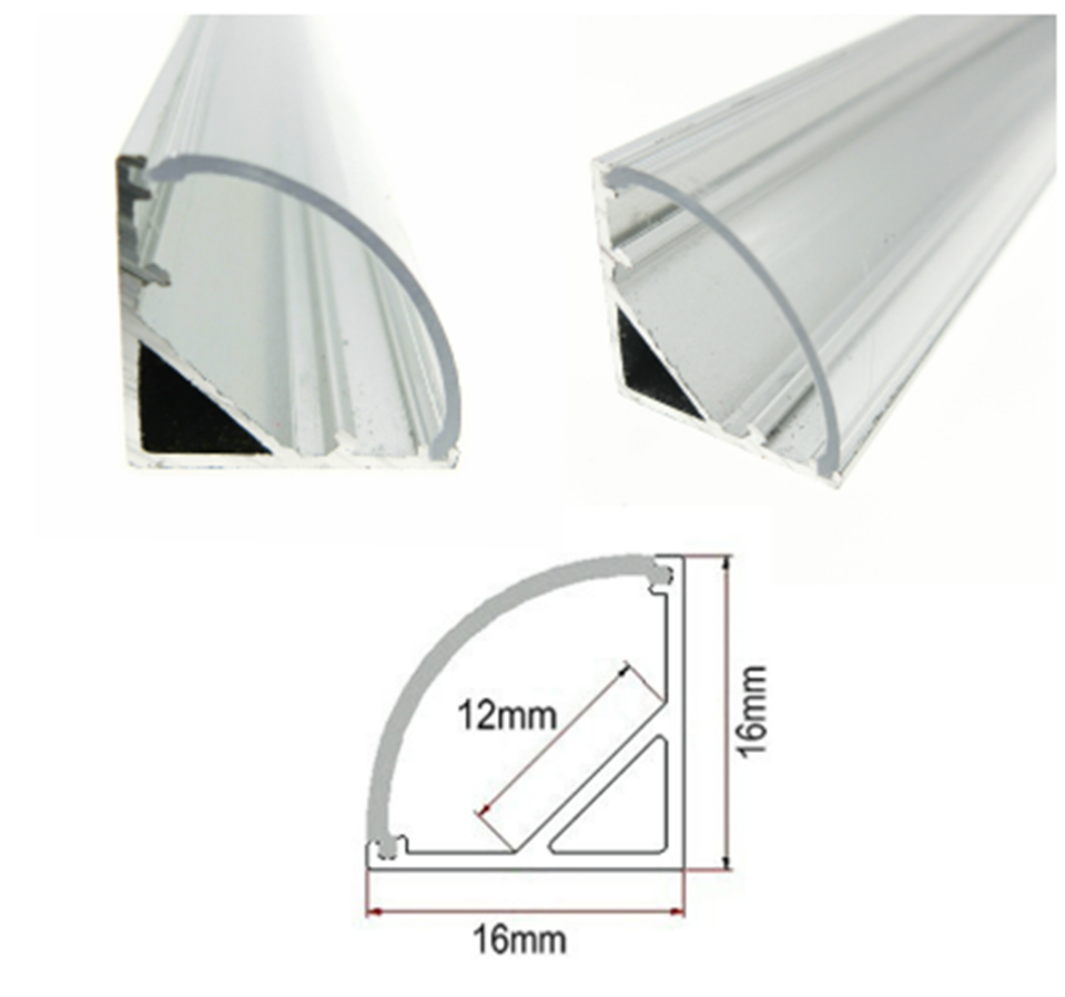 Wall Corner LED Bar Light DC 12V 50cm SMD 5730 Rigid LED Strip Light ...