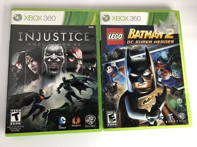 Injustice: Gods Among Us (Microsoft Xbox 360, 2013) & Lego Batman 2 DC ...