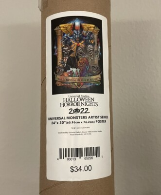 2022 Universal Monsters HHN Halloween Horror Nights Artist Series ...