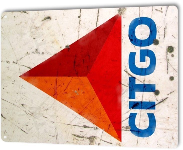 Citgo Gasoline Garage Auto Shop Gas Oil Retro Ad Logo Decor Large Metal ...
