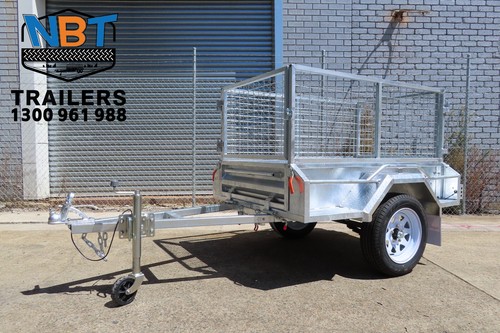 5×3 Hot Dipped Gal Fully Welded Tipper Box Trailer With 600mm Cage ATM ...